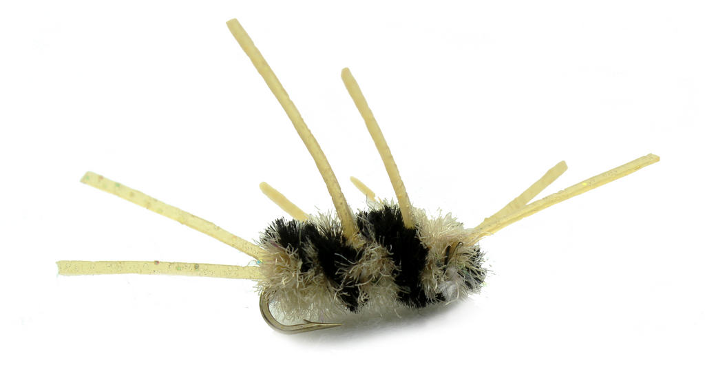 Pat's Rubber Legs Black Tan, Fly Fishing, Trout Fly, Discount Flies ...